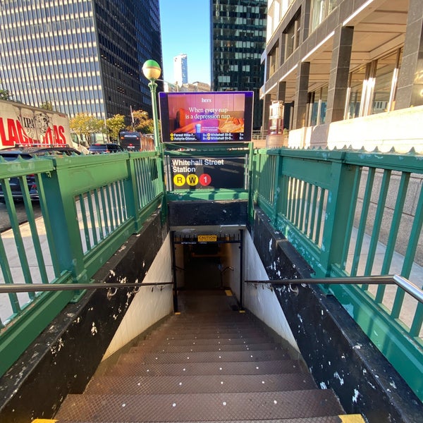 MTA Subway - Whitehall St (R/W) - Financial District - Whitehall St