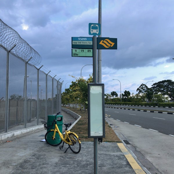 Bus Stop 95099 (Opp SAF Ferry Ter) - Bus Station in Changi
