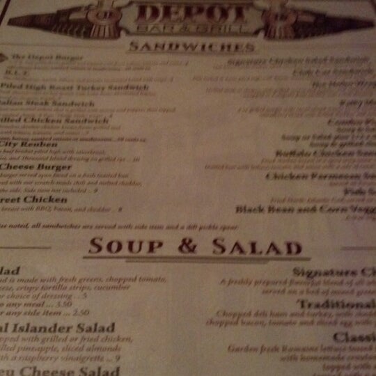 The Depot Bar & Grill - American Restaurant in Springfield