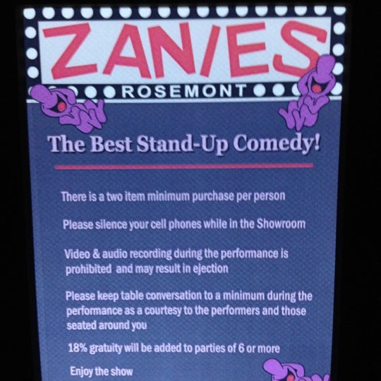 Zanies Comedy Club - 22 tips