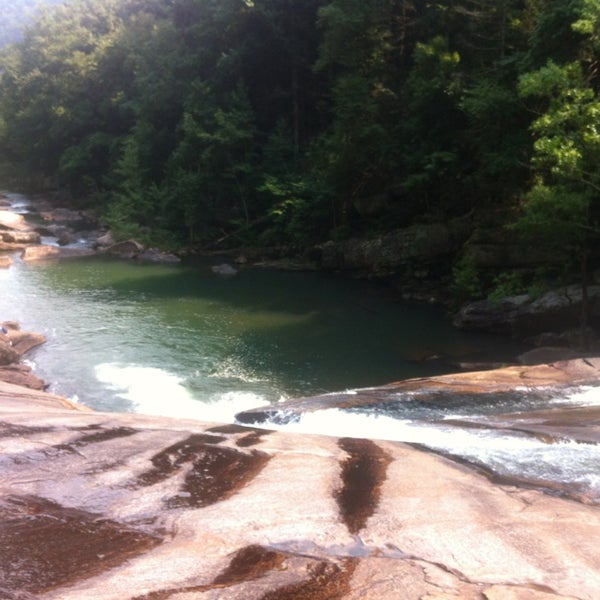 Bridal Veil Falls At Tallulah Gorge Floor Trail - Hiking Trail