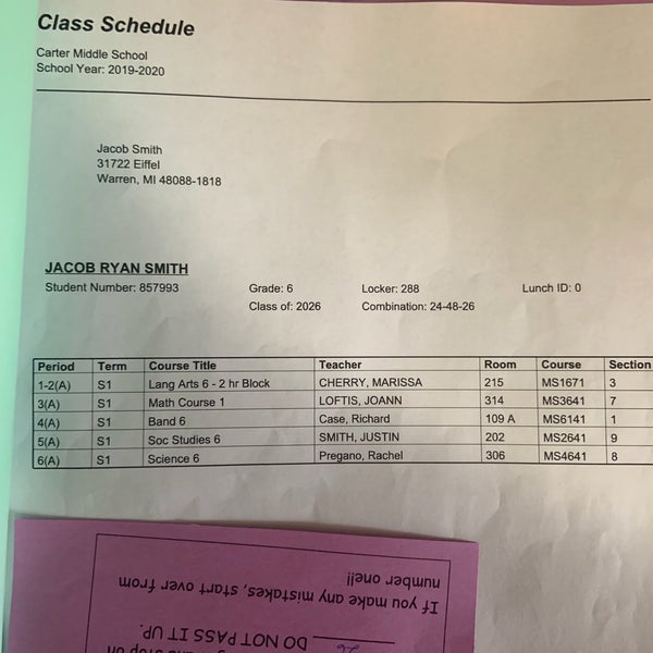 Carter Middle School - Northeast Warren - Warren, MI