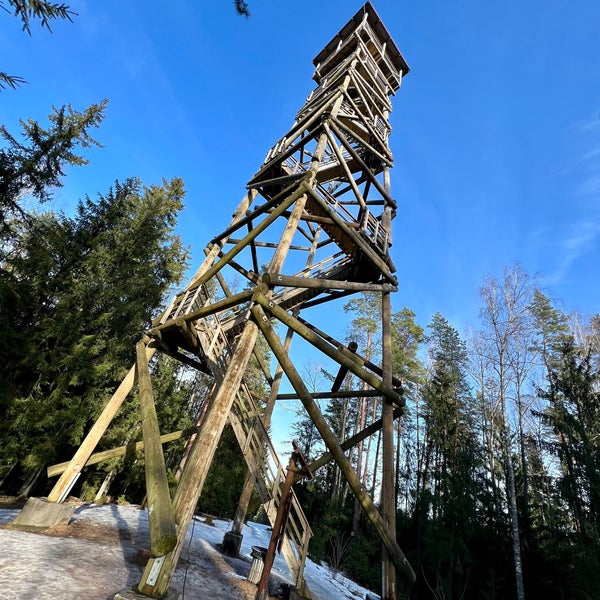 Ogres "Zilie kalni" skatu tornis / Ogre "Zilie kalni" Watch Tower ...
