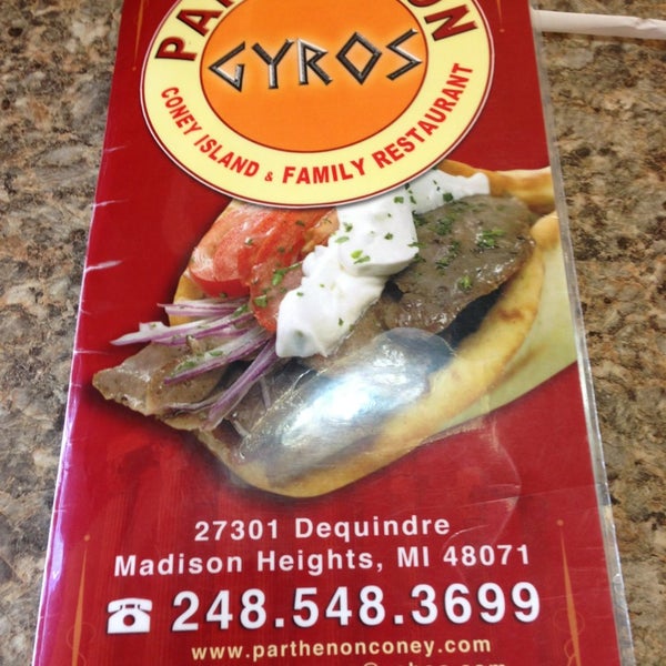 Parthenon Gyros Coney Island - Madison Heights, MI