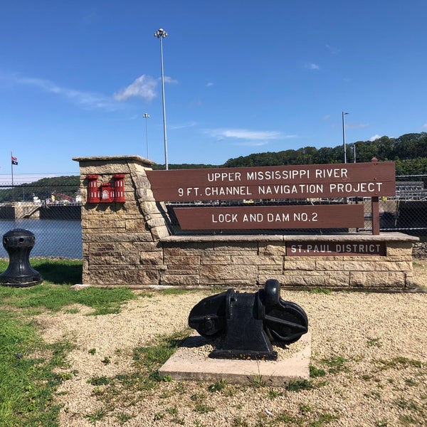 USACE Lock & Dam #2 - Monument in Hastings