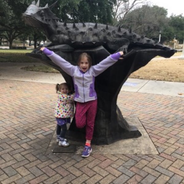 Horned Frog Statue - Sculpture Garden