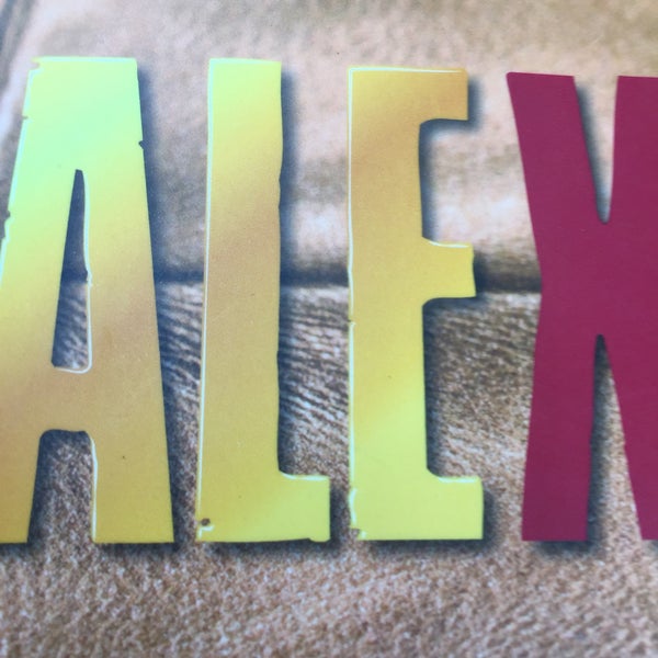 Alex In Bubble Letters