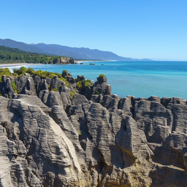 Punakaiki Pancake Rocks and Blowholes - Scenic Lookout in Punakaiki