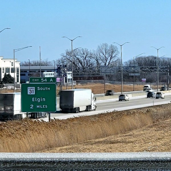 Jane Addams Memorial Tollway at Randall Road - Road in Northwest Elgin