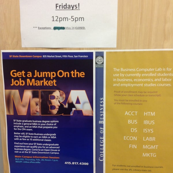 SFSU Business Computer Lab - College Lab in San Francisco