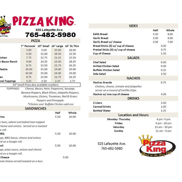 Pizza King - Lebanon, IN