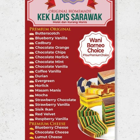 Kek Lapis Sarawak (Original Layer Cake) - Dataran Samudera Sungai ...