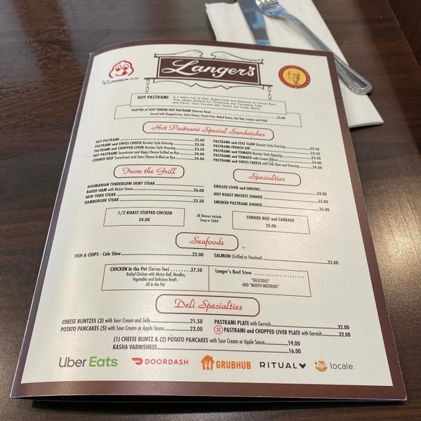 Langer's Delicatessen-Restaurant - Westlake South - Los Angeles, CA