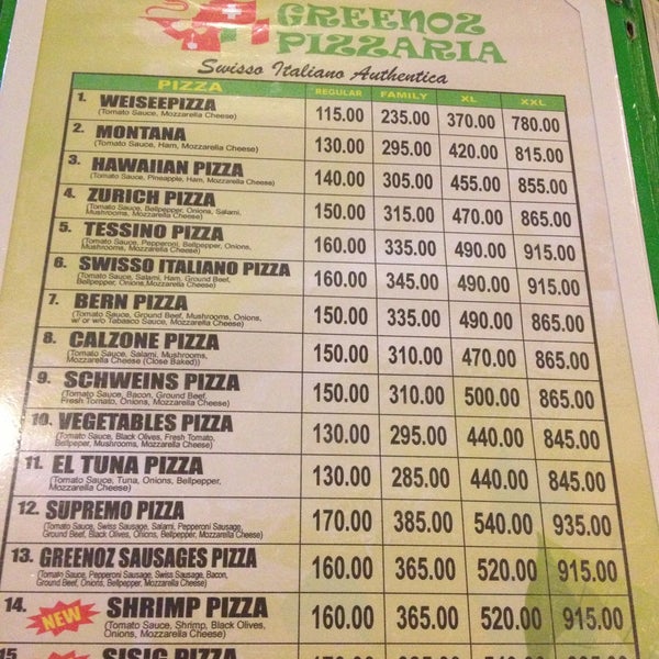 Greenoz Swisso and Italia Pizzeria - Pizzeria