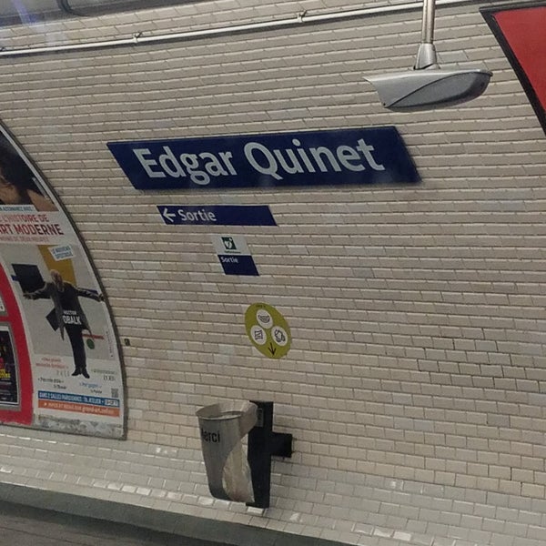 Métro Edgar Quinet [6] - Metro Station in Montparnasse