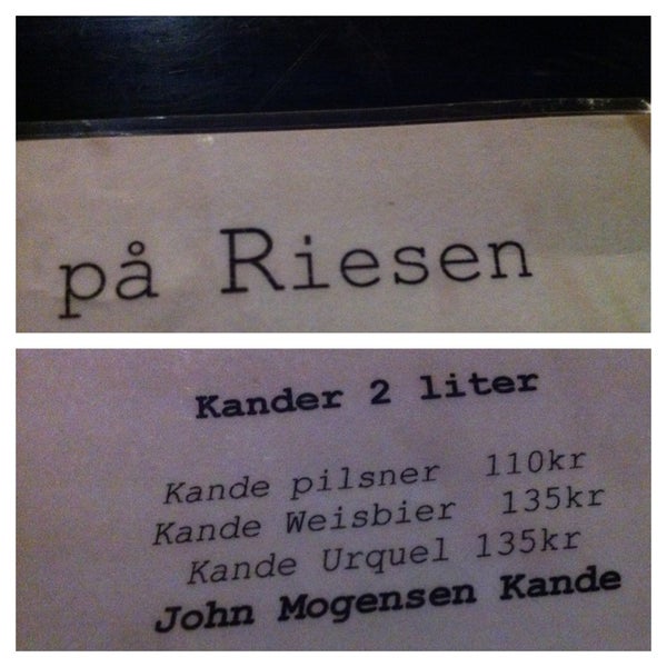 Photos at Riesen Bar - Vesterbro - Kongens Enghave - Oehlenschlägergade 36