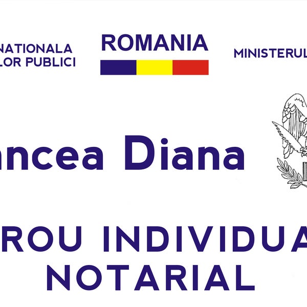 Birou Individual Notarial Diana Vancea - 1 tip