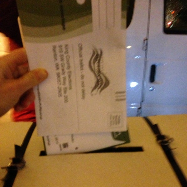 Ballot Drop Box at King County Administration Building - Polling Place ...