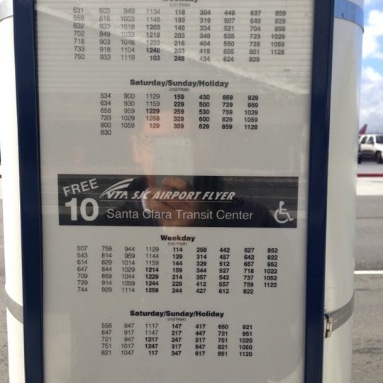 VTA Airport Flyer #10 - Bus Line in North San Jose