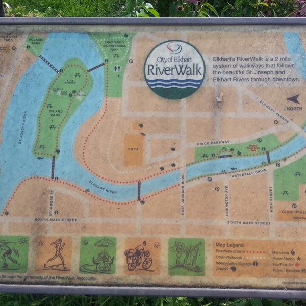 Elkhart Riverwalk - Downtown Elkhart - 3 tips