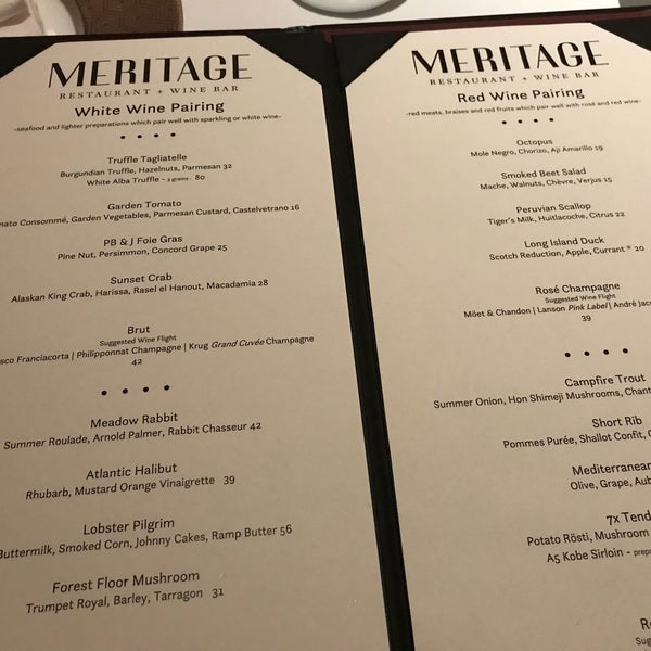 Meritage Restaurant - Restaurant in Downtown Boston