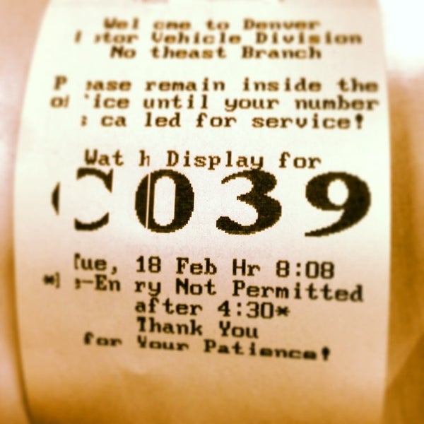 Photos at Denver County Motor Vehicle Division, Northeast Branch ...