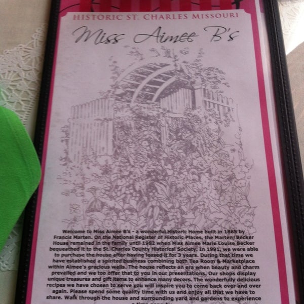Miss Aimee B's Tea Room & The Upstairs Market Place - Saint Charles ...