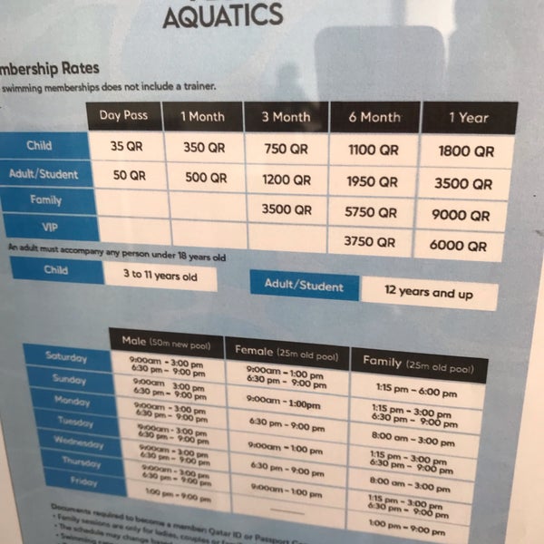 Aspire Qatar Swimming