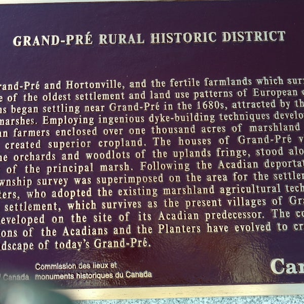 Grand-Pré National Historic Site - Historic and Protected Site