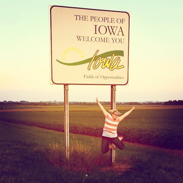 Minnesota / Iowa State Line - Border Crossing