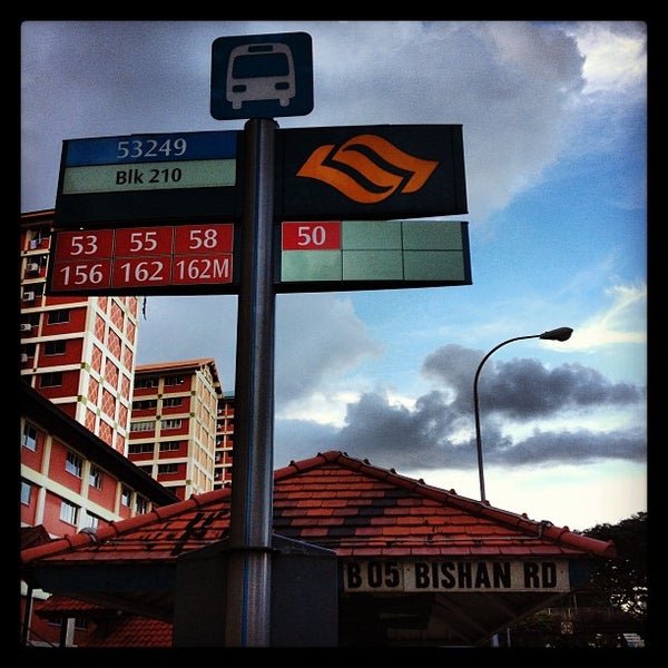 Bus stop 53249 (Blk 210) - Bishan - Bishan Rd