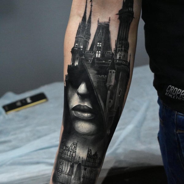 Gotham City Tattoo Sleeve
