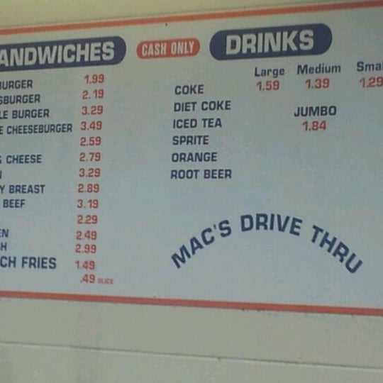 Photos at Mac's Drive Thru - 27 tips from 234 visitors