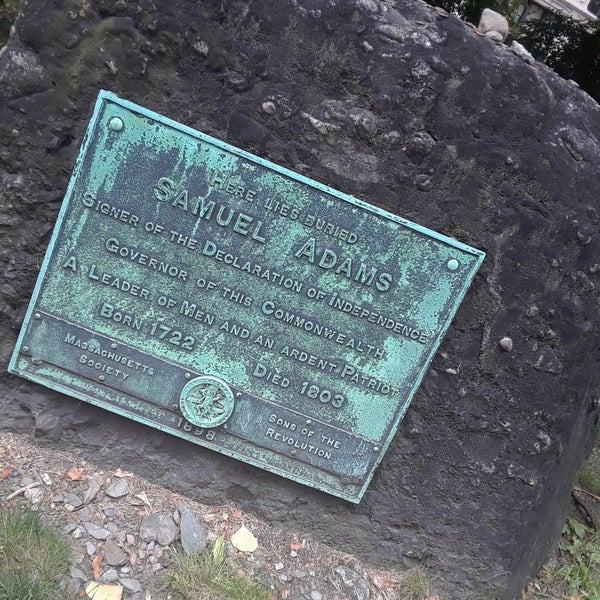 Grave of Samuel Adams - Cemetery in Boston