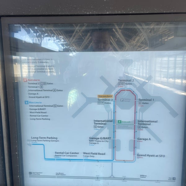 SFO AirTrain Station - Terminal 3 - 4 tips