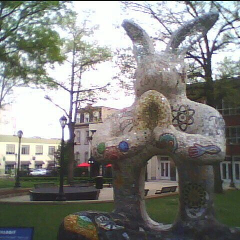 Earth Rabbit Sculpture - Outdoor Sculpture in Grand Center