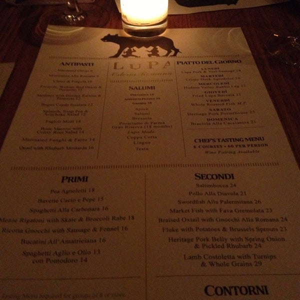 Lupa - Greenwich Village - 170 Thompson St