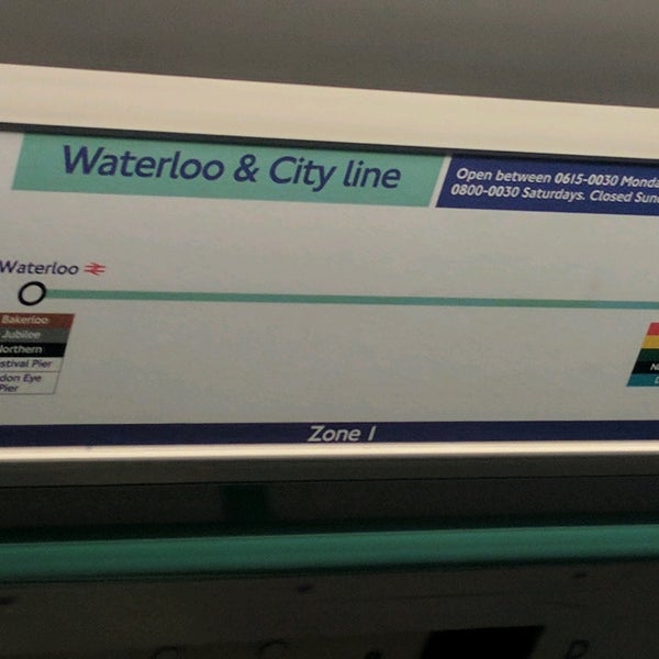 Waterloo & City Line Train Waterloo - Bank - Train in Waterloo