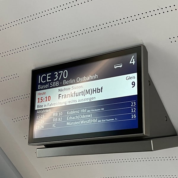 ICE 370 Basel - Berlin (Now Closed) - Innenstadt - Frankfurt (Main ...
