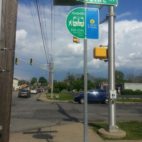 25Th & hillside indygo bus stop - Martindale - Brightwood ...