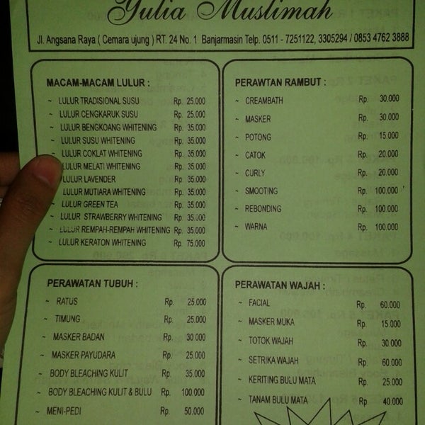 Rumah Lulur & Salon Yulia Muslimah - Banjarmasin, Kalimantan Selatan