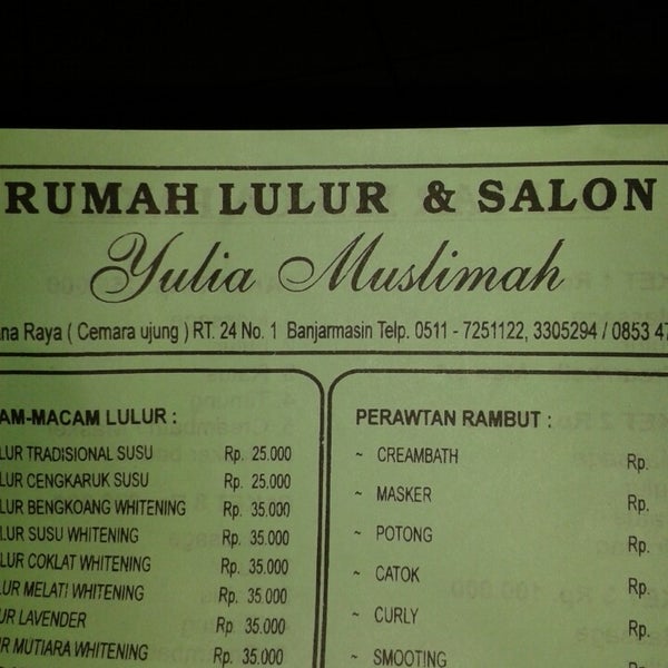 Rumah Lulur & Salon Yulia Muslimah - Banjarmasin, Kalimantan Selatan