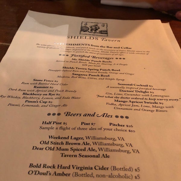 Photos at Shield's Tavern - Historic Williamsburg - Williamsburg, VA
