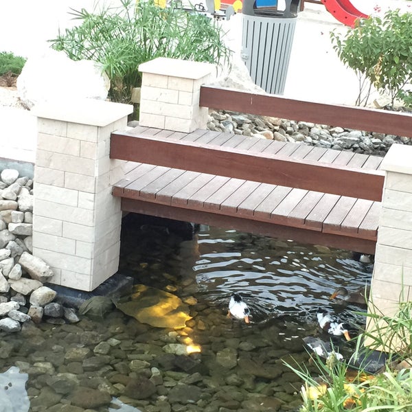 Al Ghadeer Village. Waterfall Park