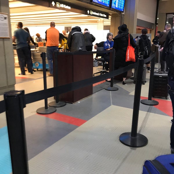 TSA Security Checkpoint - Airport Terminal in Pittsburgh