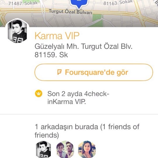 Karma VIP - Güzelyalı Mh. Turgut Özal Blv. 81159. Sk