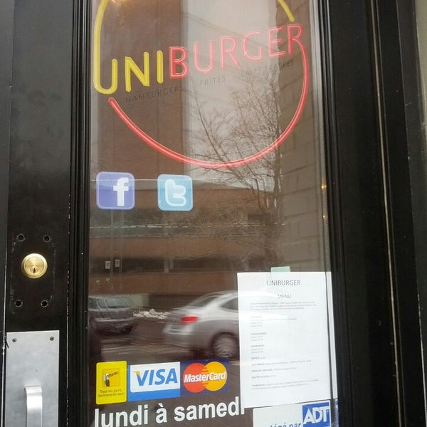 Uniburger (Now Closed) - Burger Joint in Ville-Marie