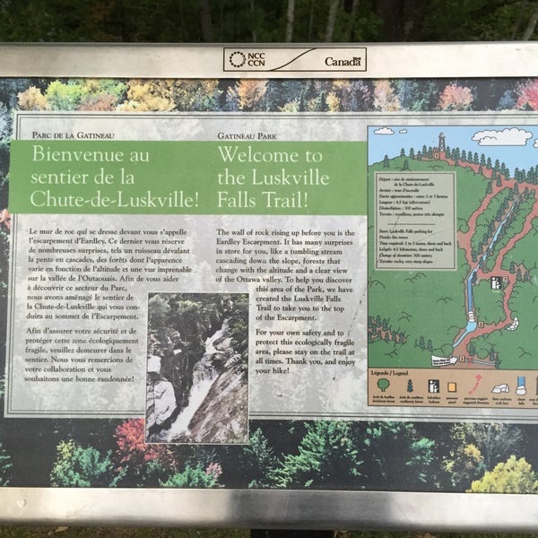 Chute de Luskville Falls - Hiking Trail