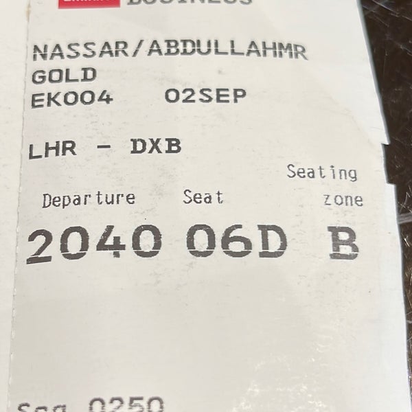 Emirates Flight EK 4 - Plane in Hounslow