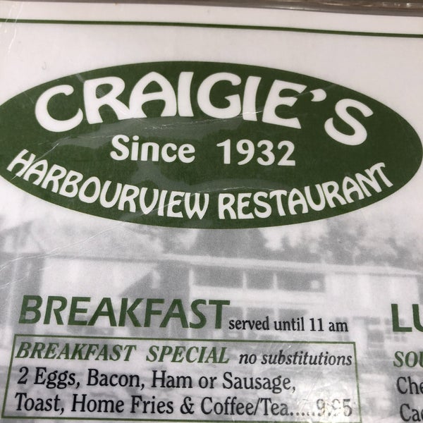 Craigie's Harbourview Restaurant - Little Tub Harbour